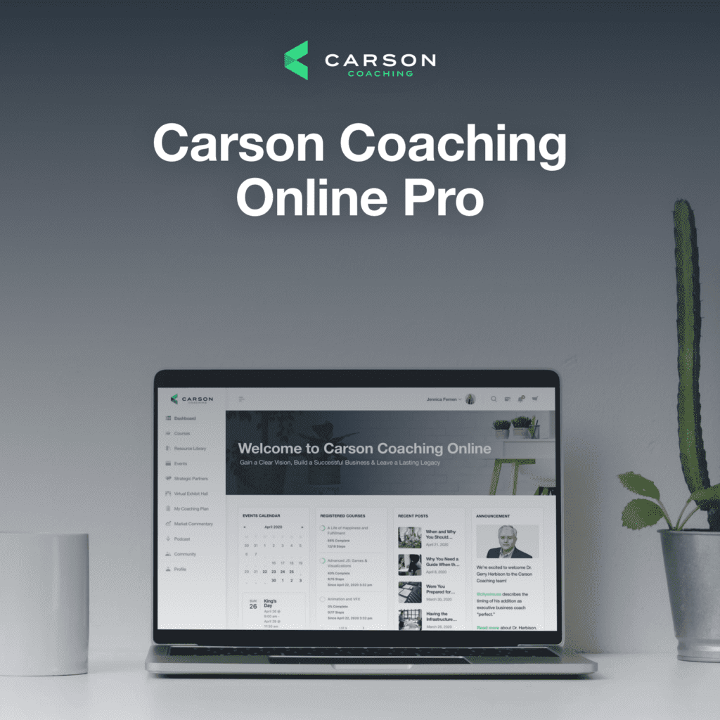 Dashboard - Carson Coaching Online